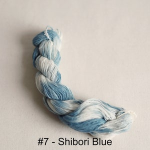 100m Indigo Natural Plant Dyed Sashiko Thread | Embroidery Floss ...