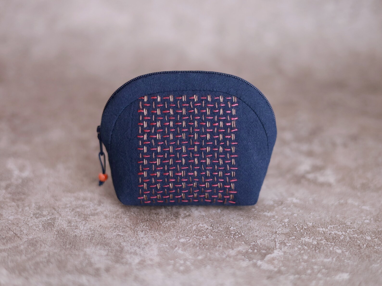 PDF Pattern and Tutorial for Sashiko Half Moon Pouch Coin - Etsy