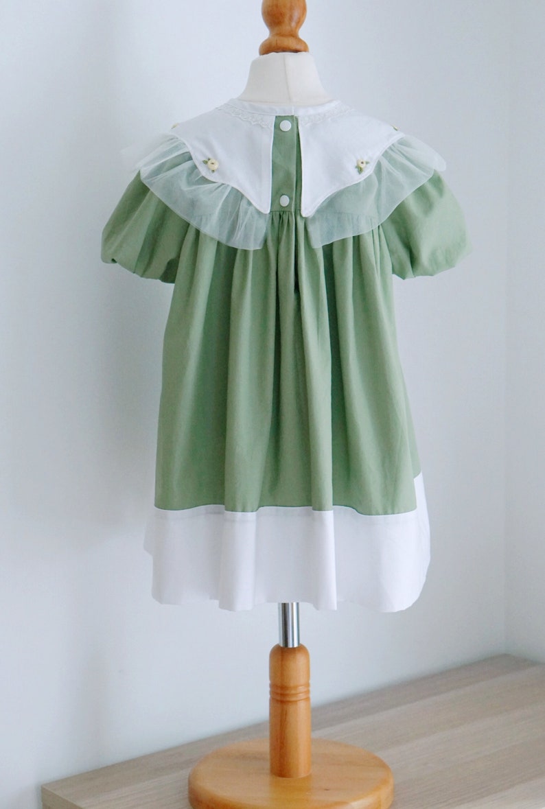 Vintage dress with scalloped collar for Girl & Baby Girl 6 M | Etsy