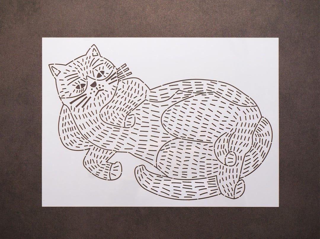 Sashiko Stencils - Cats: Quilting & Embroidery Templates - Etsy