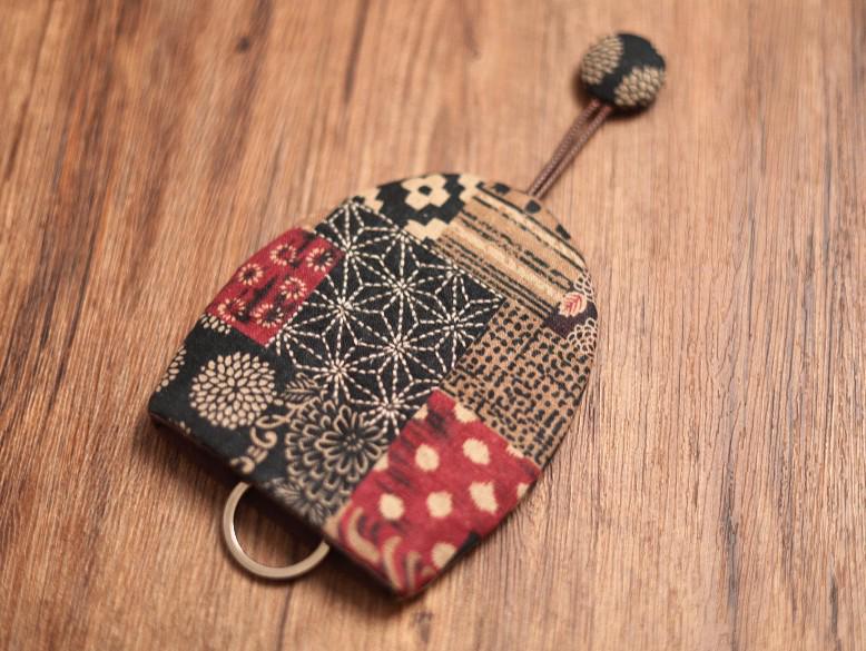 Sashiko Fabric Key Case A4 Paper Sewing Pattern: Car Key Pouch & Holder ...