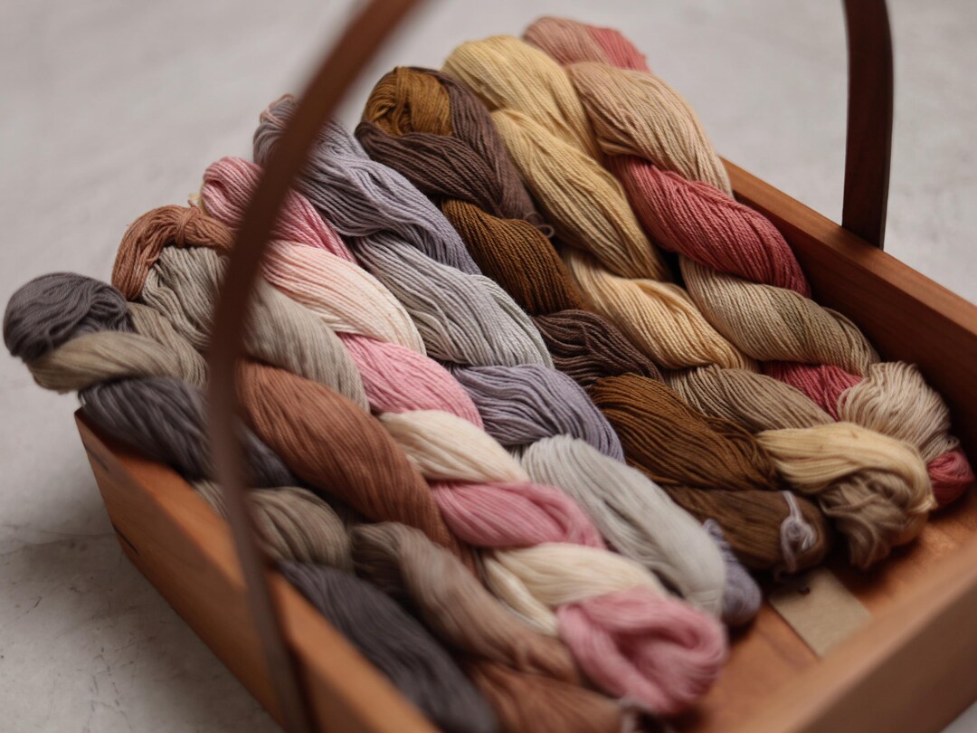 Natural Plant Dyed Sashiko Thread | Embroidery Floss - Variegated ...