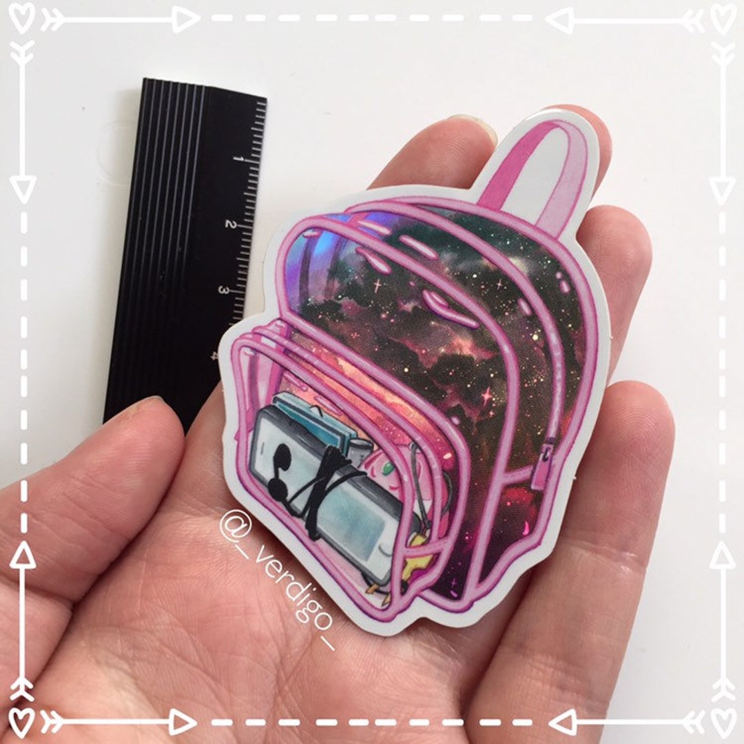 Holo Finish Vinyl Backpack Sticker - Etsy