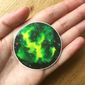 Space Circular Sticker Set - Etsy