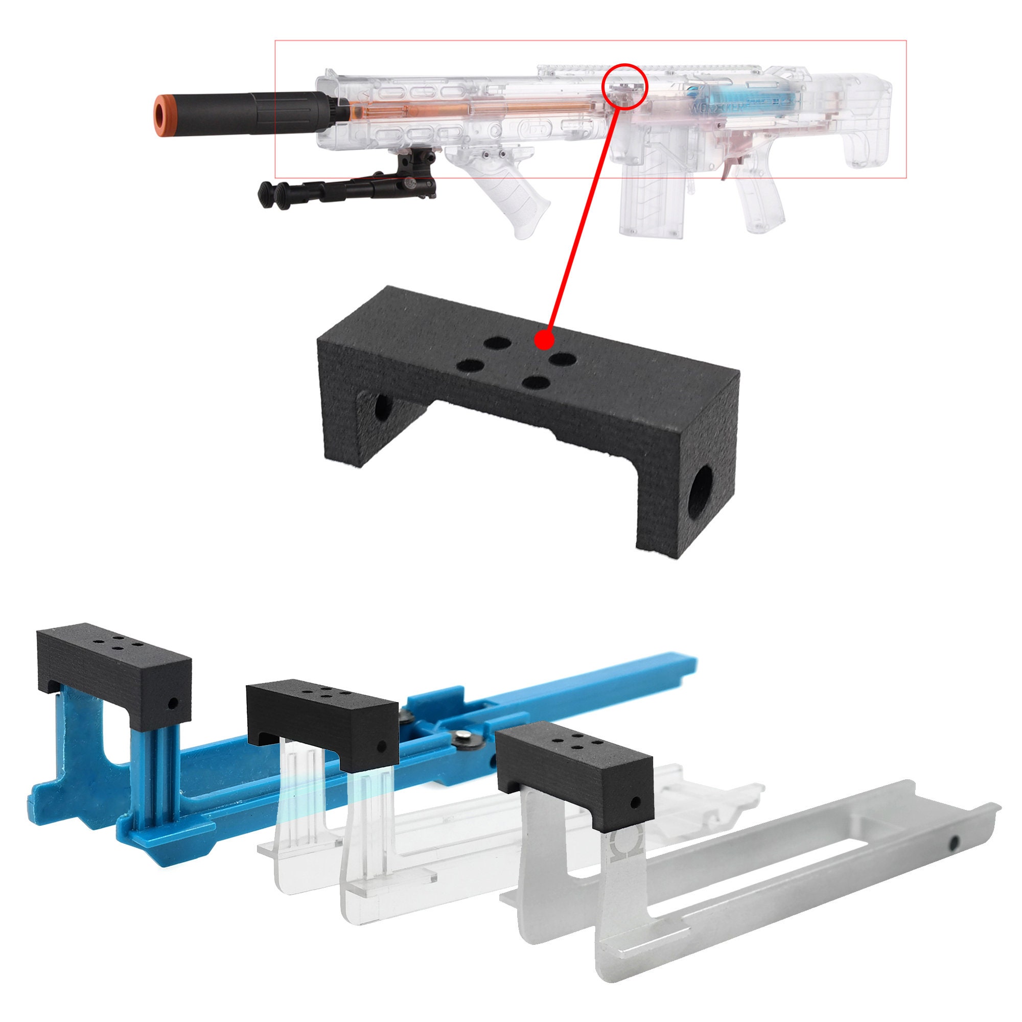 AK Blaster MOD Bolt Sled Adapter for Worker Terminator Prime | Etsy