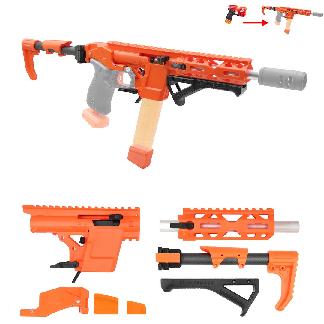 Shanyecc Short Darts Mag Fed Conversion Kit for Nerf Rival Knockout ...