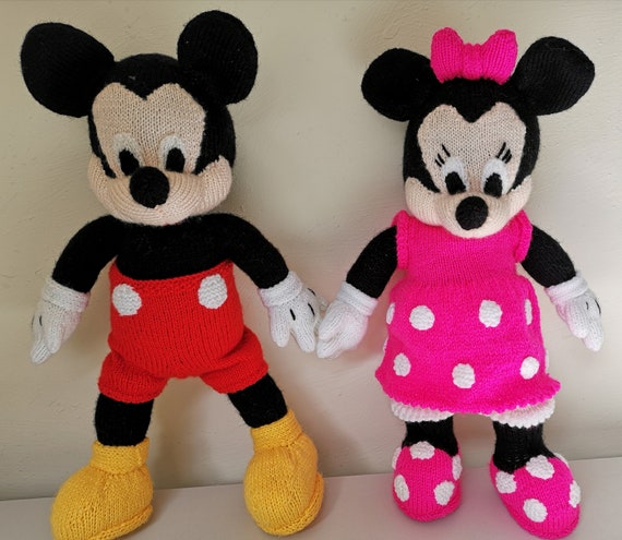 Minnie Mouse Doll Knitting Pattern Crochet Minnie Mouse LS Arty