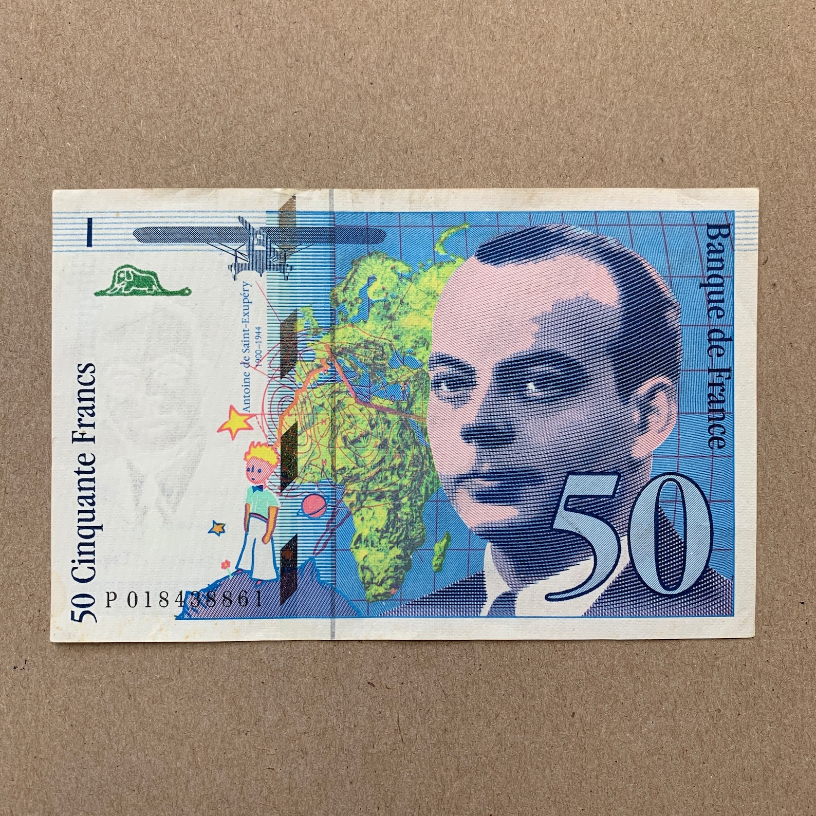 The Little Prince Note. 1994 50 French Franc Used Banknote. | Etsy