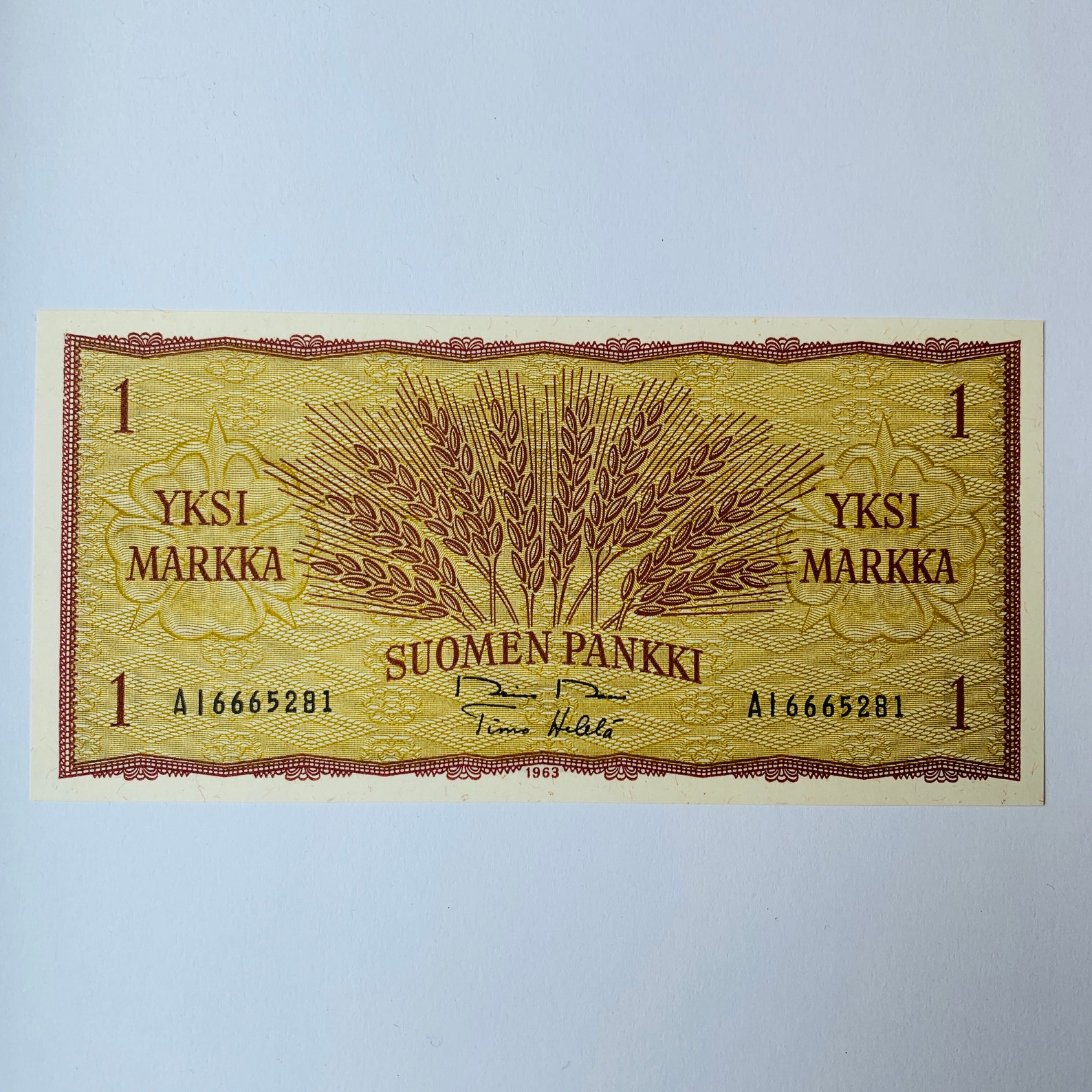 1963 Finnish Markka Banknote. Fin Currency. Scandinavian Note. - Etsy