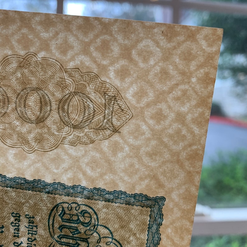 German VAMPIRE Notes. Large 10000 Mark UNC Banknote - Etsy