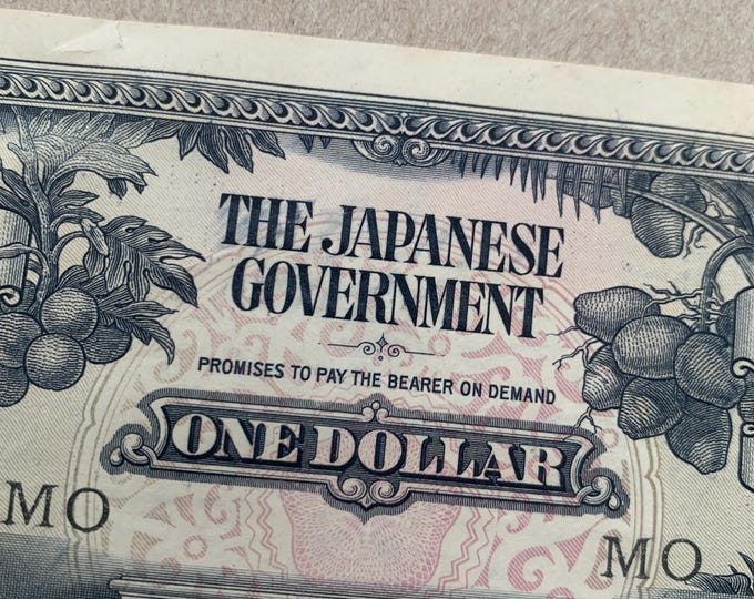 Used WW2 Japanese Invasion of Malaya 1 Dollars Banknote, 1940's ...