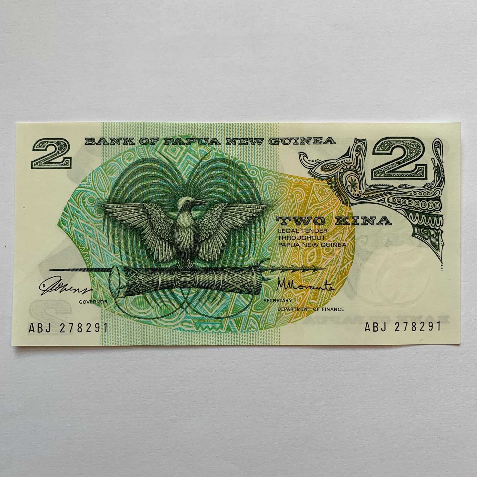 1975 Papua New Guinea 2 Kina Banknote. Oceania Currency. Note. - Etsy