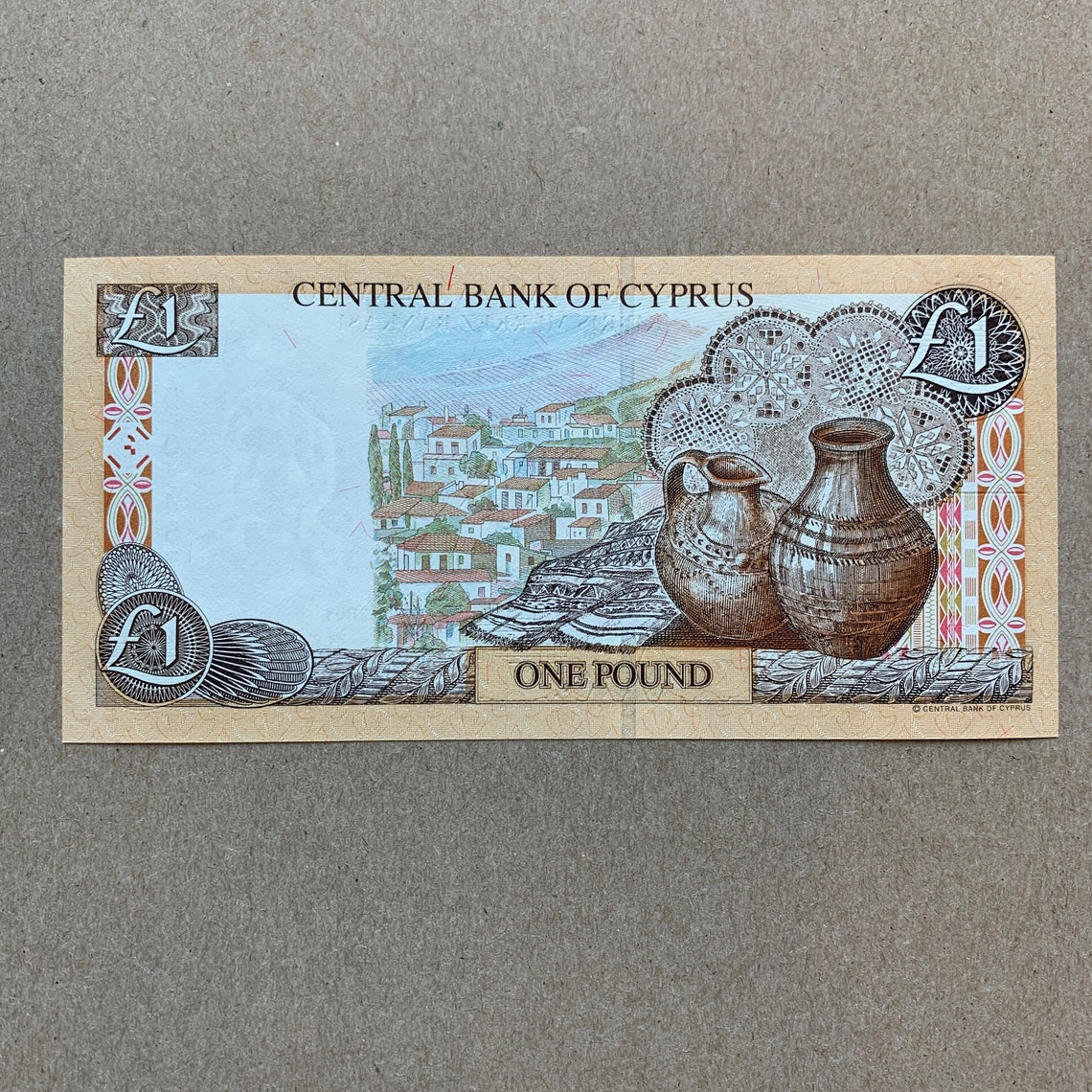 Cyprus 1 Poundbanknote. Cypriot Currency. Young Girl. - Etsy