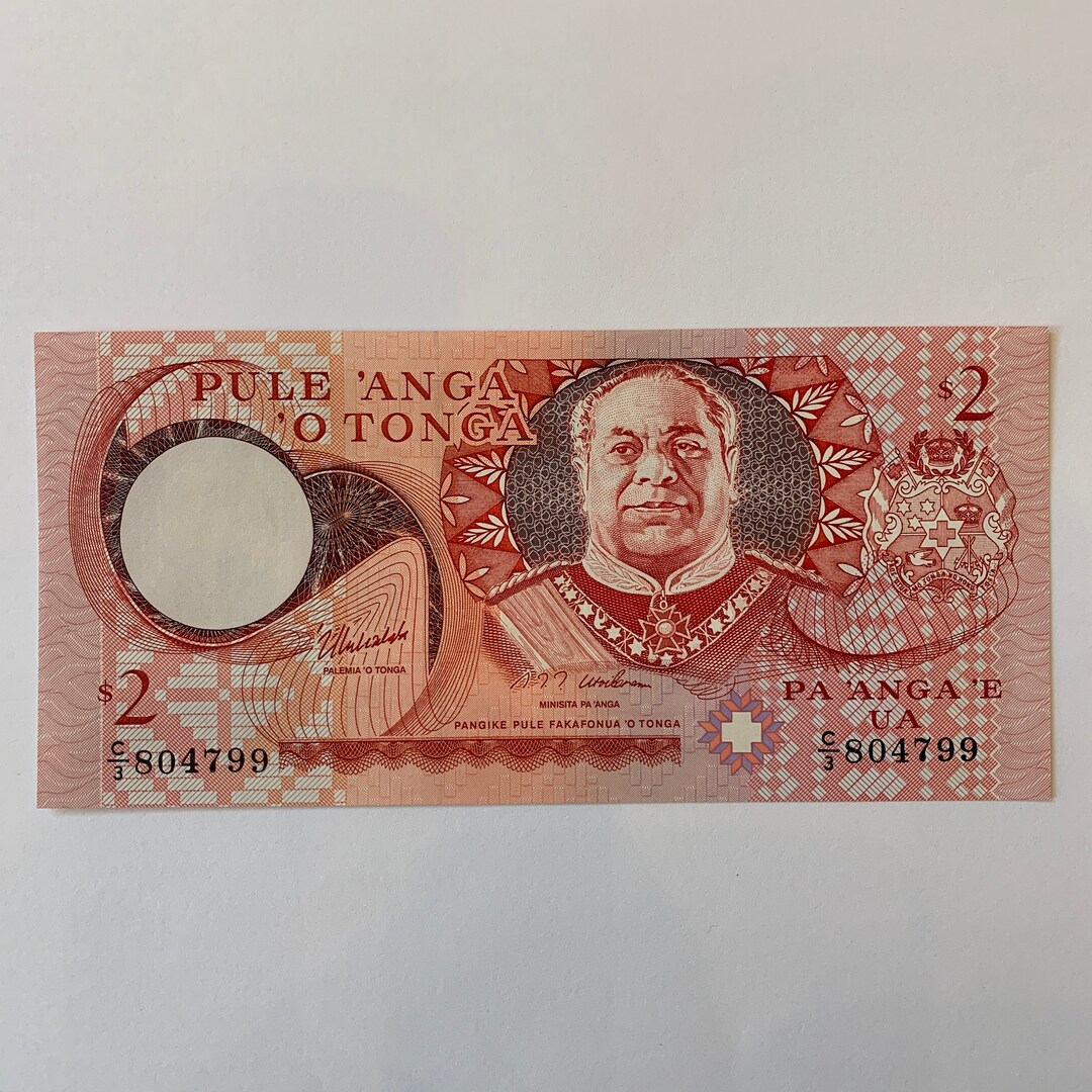 Kingdom of Tonga Paanga Banknote. Oceania Currency. at Back - Etsy