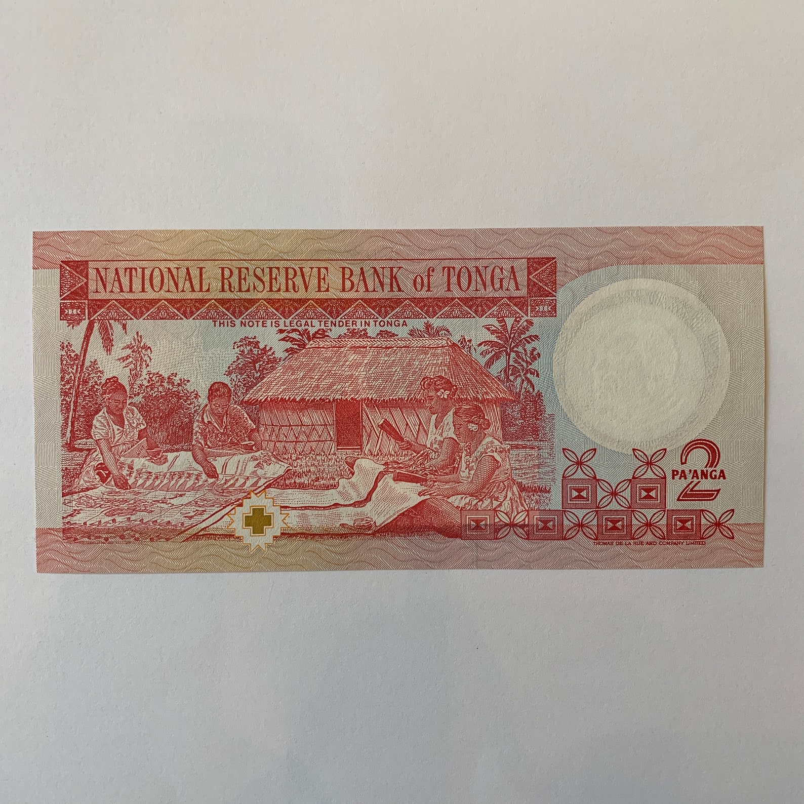 Kingdom of Tonga Paanga Banknote. Oceania Currency. at Back - Etsy