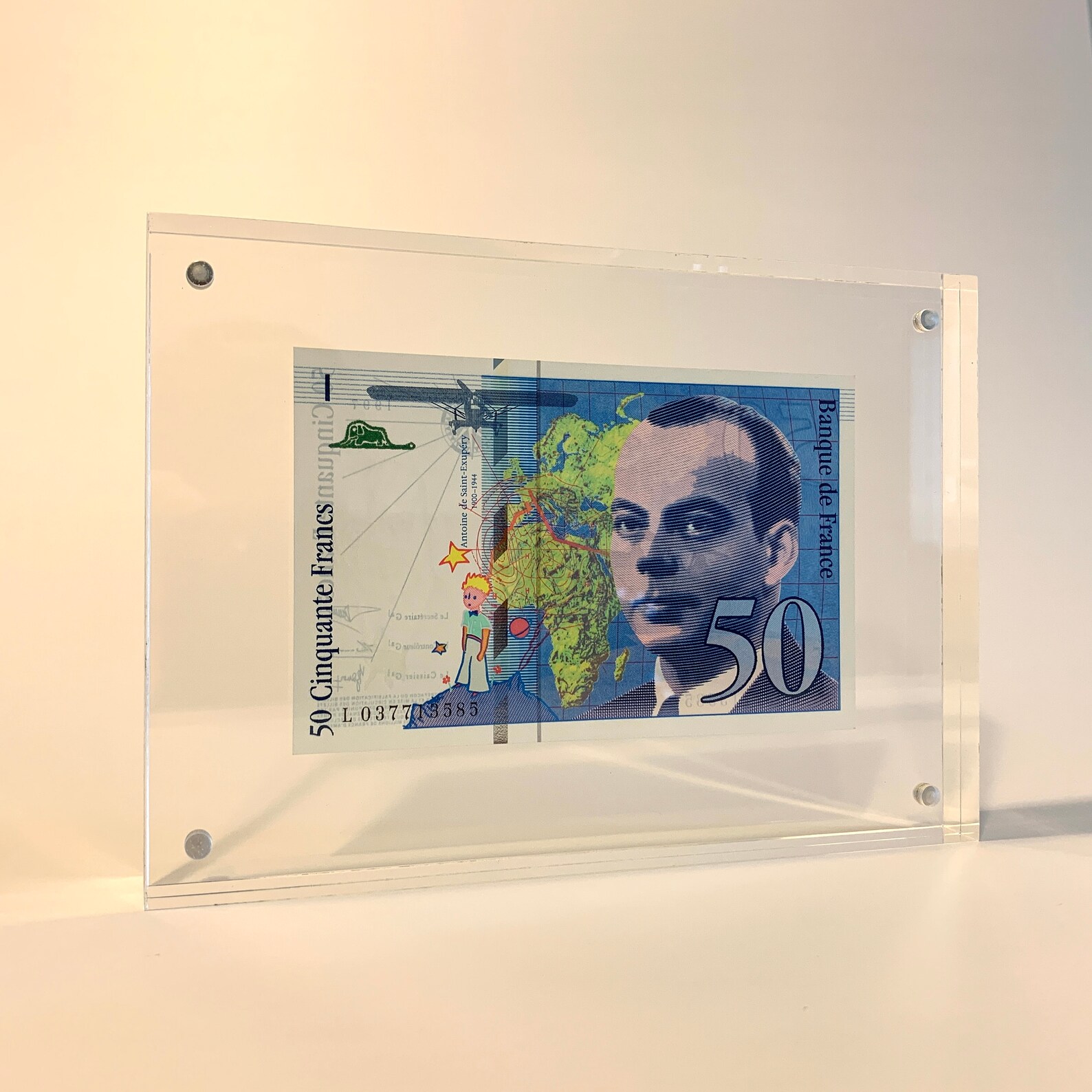 The Little Prince Note. 1990's French 50 Franc Banknote. | Etsy