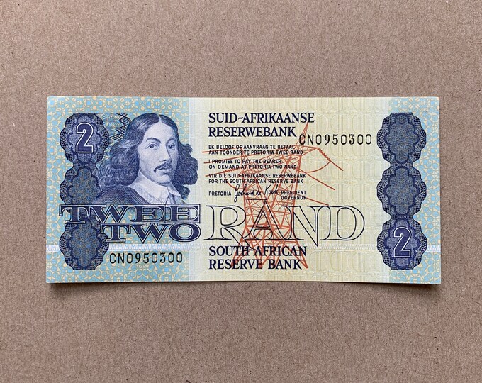 South African 2 Rand Banknote. South Africa Currency the Country of ...