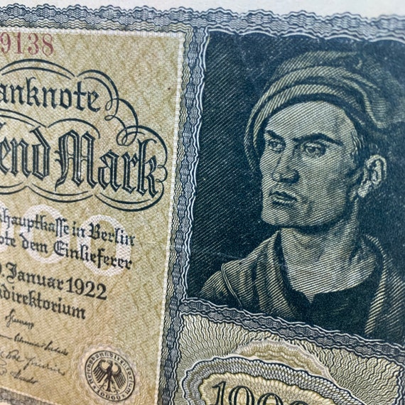 German VAMPIRE Notes. Large 10000 Mark Used Banknote - Etsy