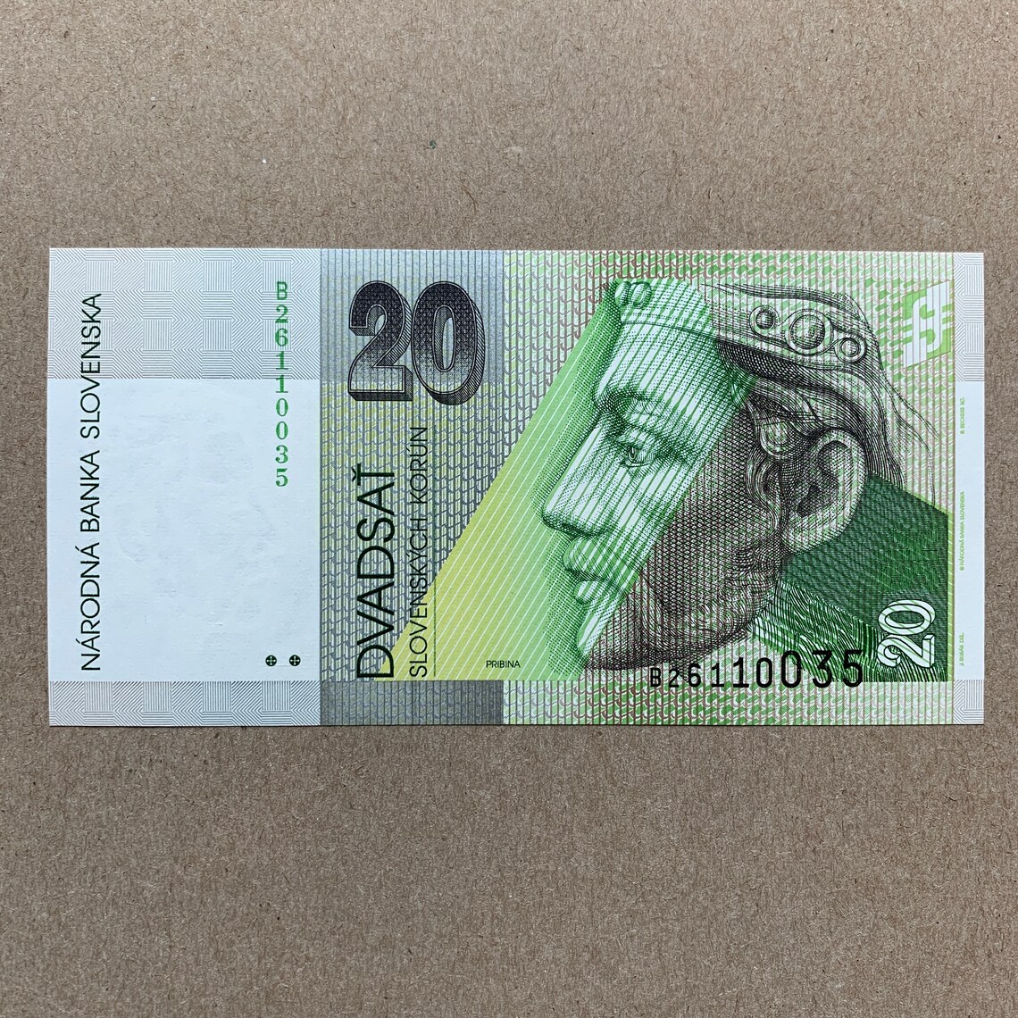 1993 Slovak 20 Korun Banknote. Slovakia Currency. Prince | Etsy