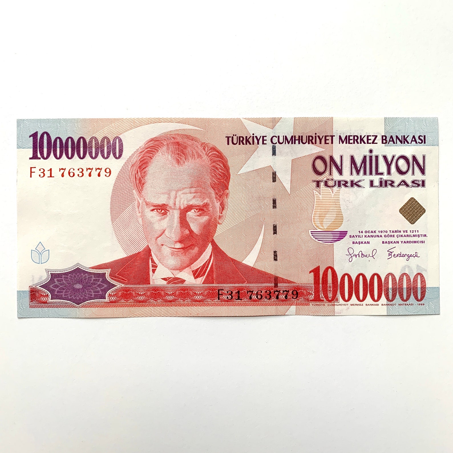 Ten Million 10.000.000 Turkish Lira Banknote. Turkey Currency. | Etsy