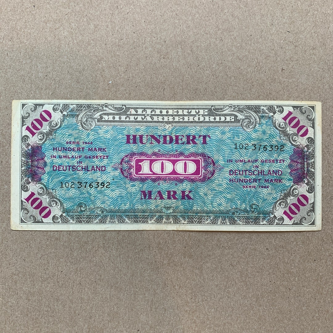 Used 1944 WW2 Allied Military Currency. 100 Mark. WWII - Etsy