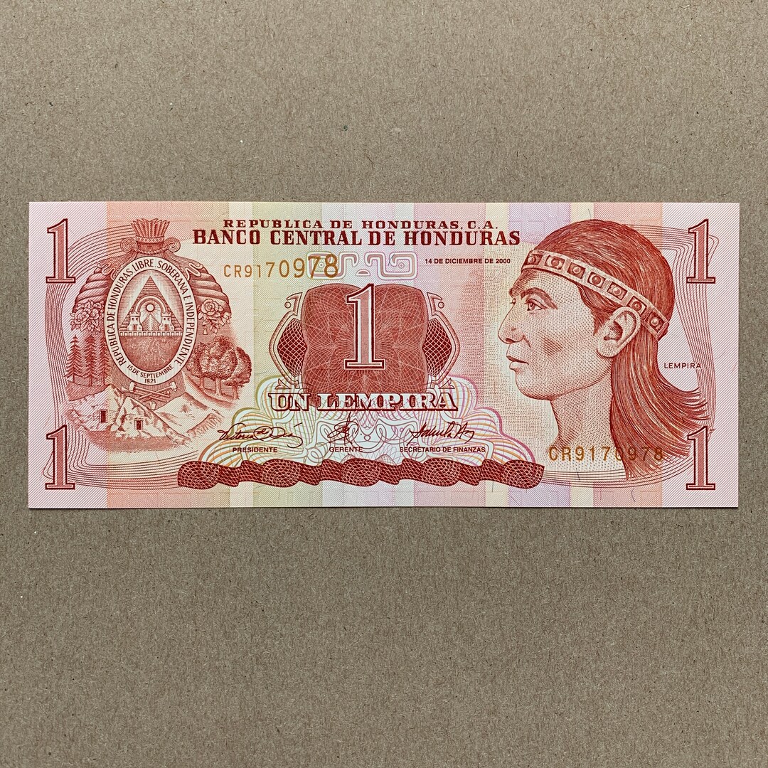 Honduras 1 Lempira Note. Hondurian Currency. World banknote, World ...