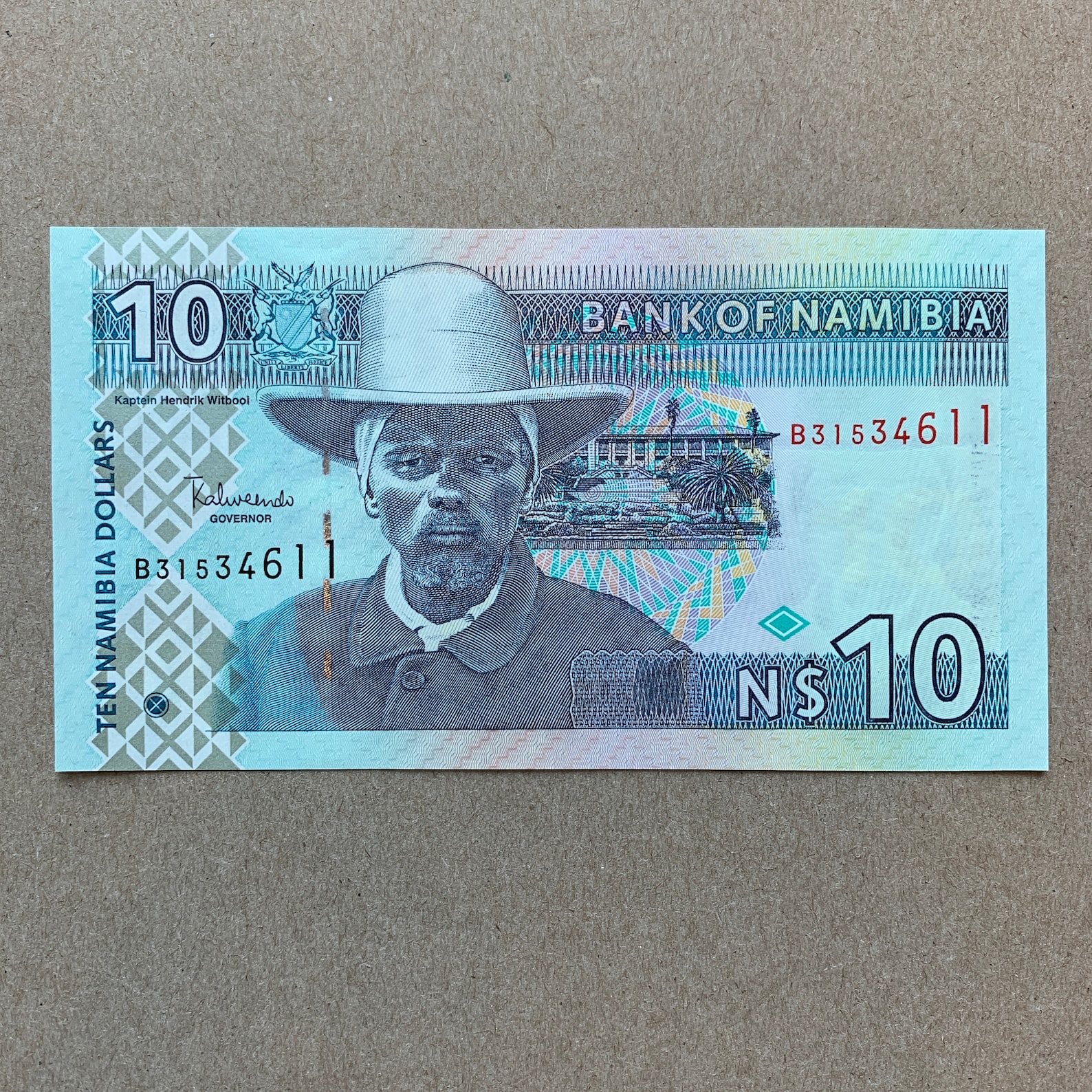 Namibia 10 Dollars UNC Banknote. Namibiancurrency. Captain H. - Etsy