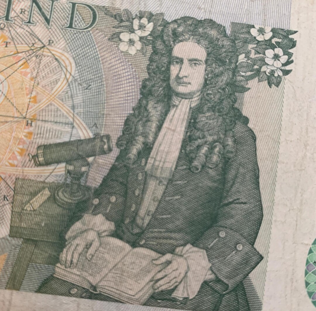 Isaac Newton the Greatest Scientist Banknote. 1970 and 80's Great ...