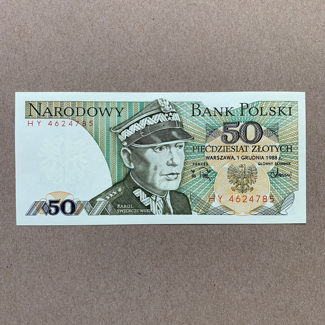 Polish 50 Zlotych (1980's) Banknote Set. UNC Currency From Poland. Pre ...