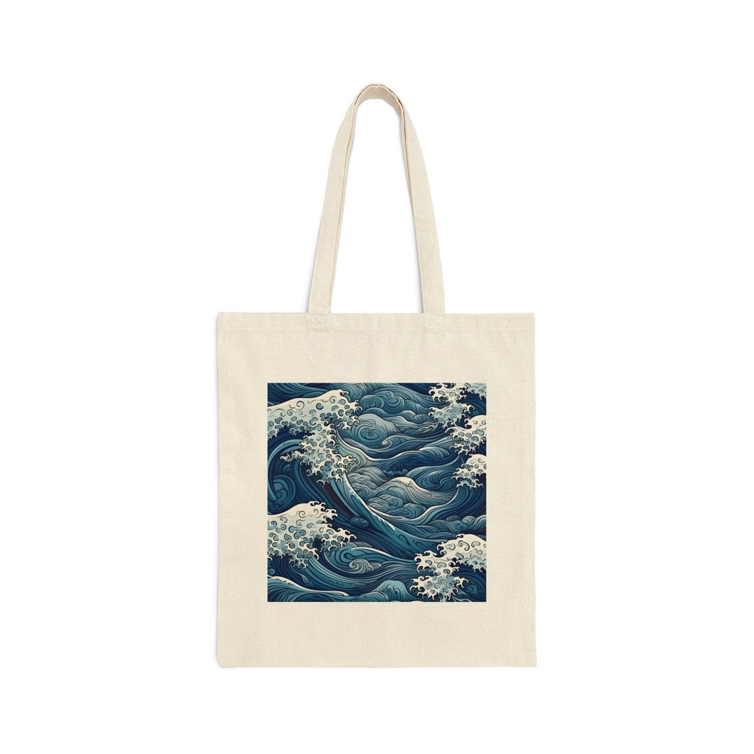 Ukiyo E Japanese Art Tote Bag Cotton Canvas Tote Bag - Etsy