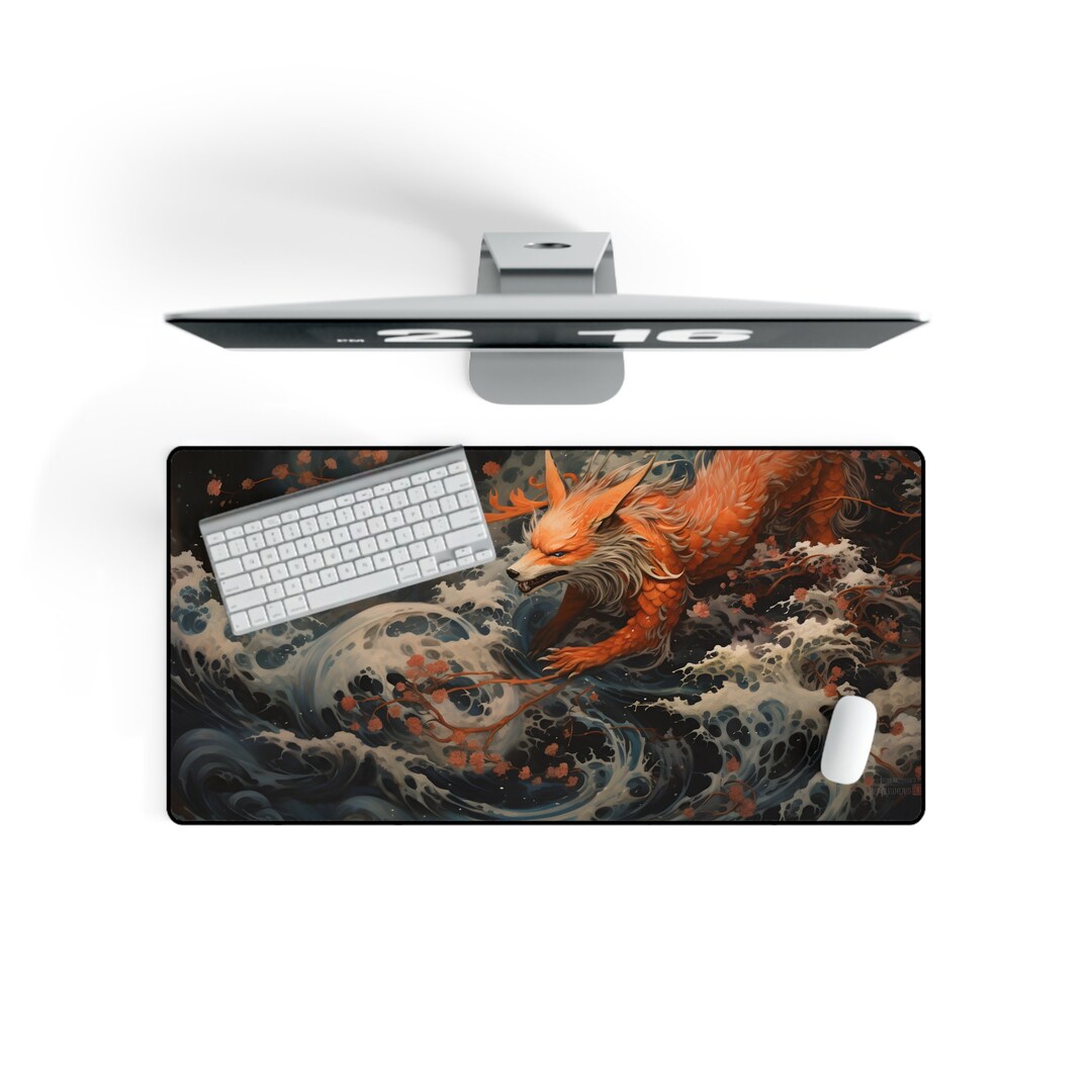 Japanese Art Gaming Mouse Pad Ukiyo E Desk Mats Winter Gift Fanatsy ...