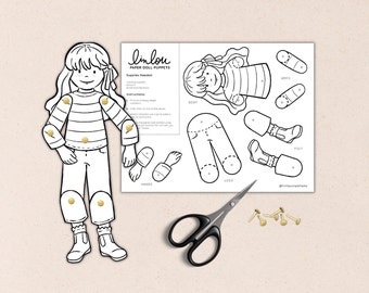 Super Dad Paper Puppets INSTANT DOWNLOAD Printable, Marionette Paper ...