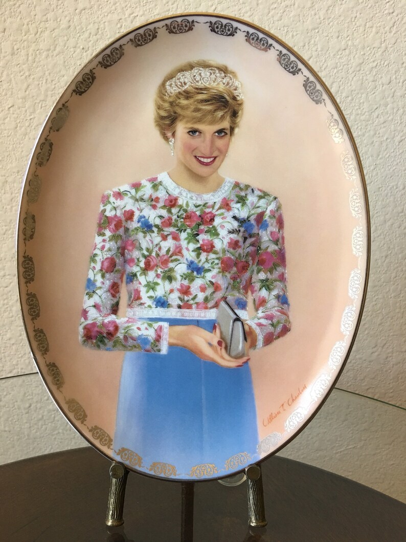 Princess Diana a True Princess Collectors Plate. Bradford Exchange 1998 ...