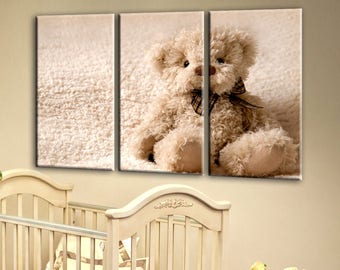 Teddy bear wall art | Etsy