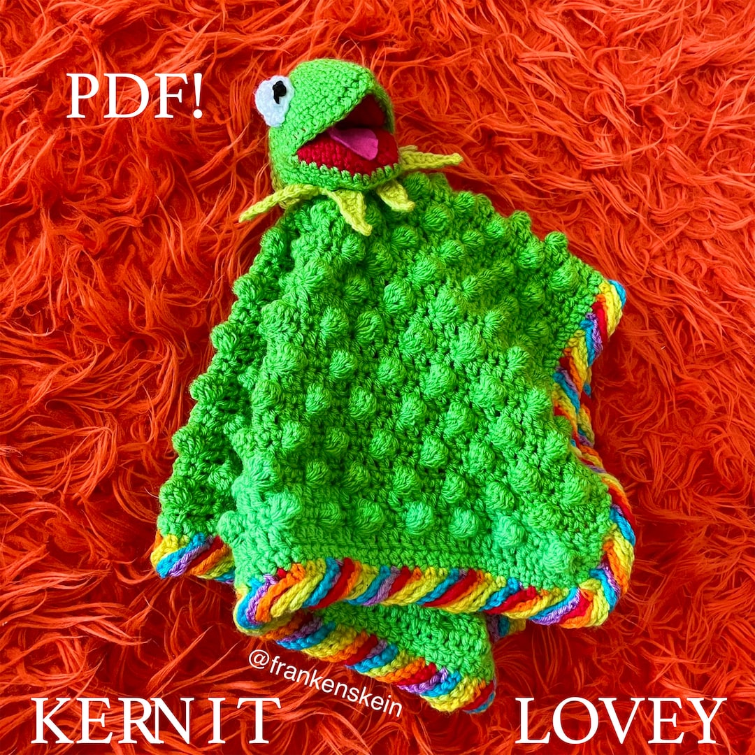 Kernit Frog Lovey (PDF CROCHET PATTERN) - Etsy