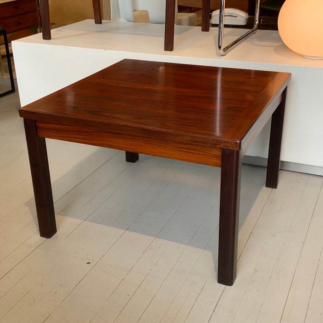 Norwegian Rosewood Square Side Table by Kleppe Mobelfabrik - Etsy