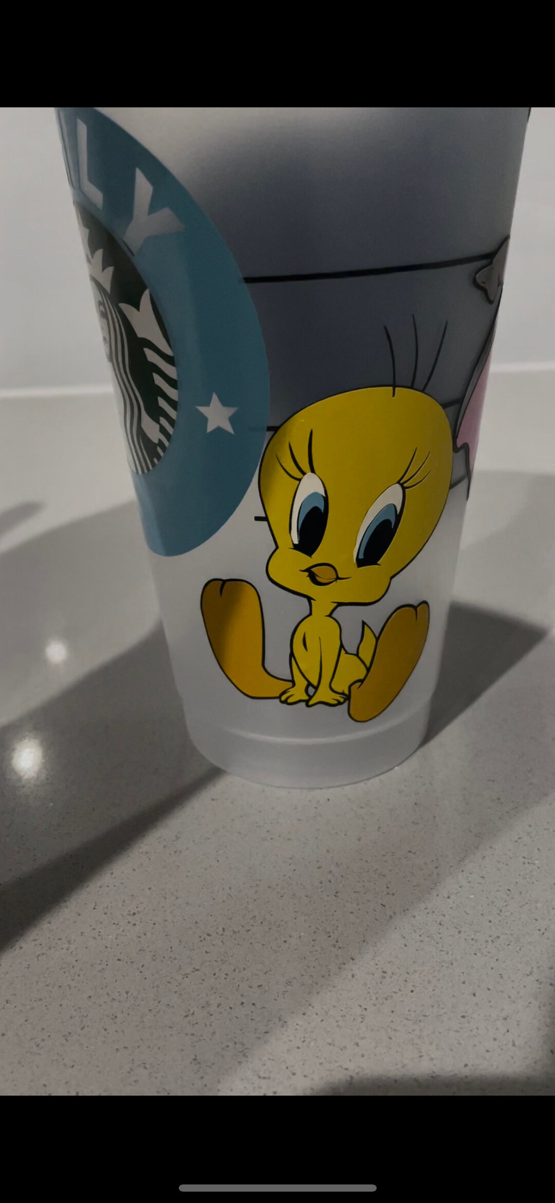 UK Looney Tunes Tweety Bird 24oz Starbucks Cold Cup Tumbler - Etsy