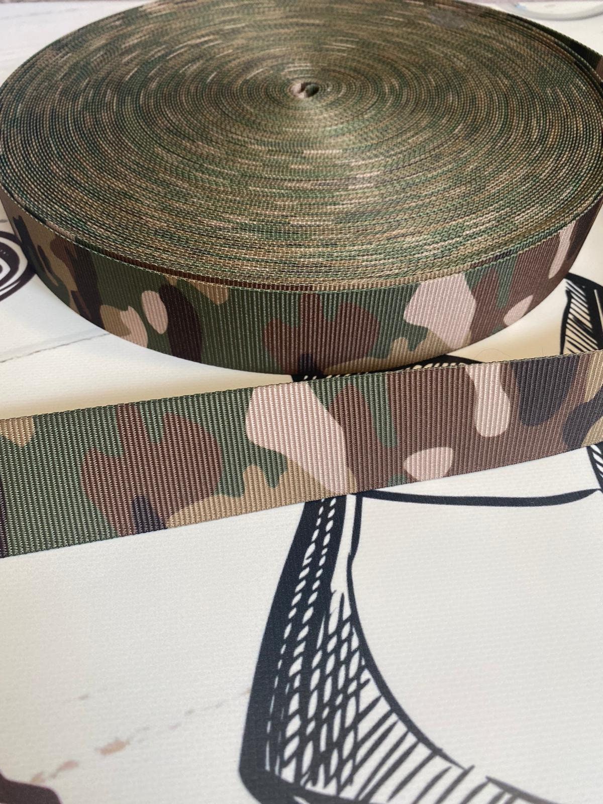 Camouflage Camo Army Print Polypropylene Strap Webbing 3 | Etsy