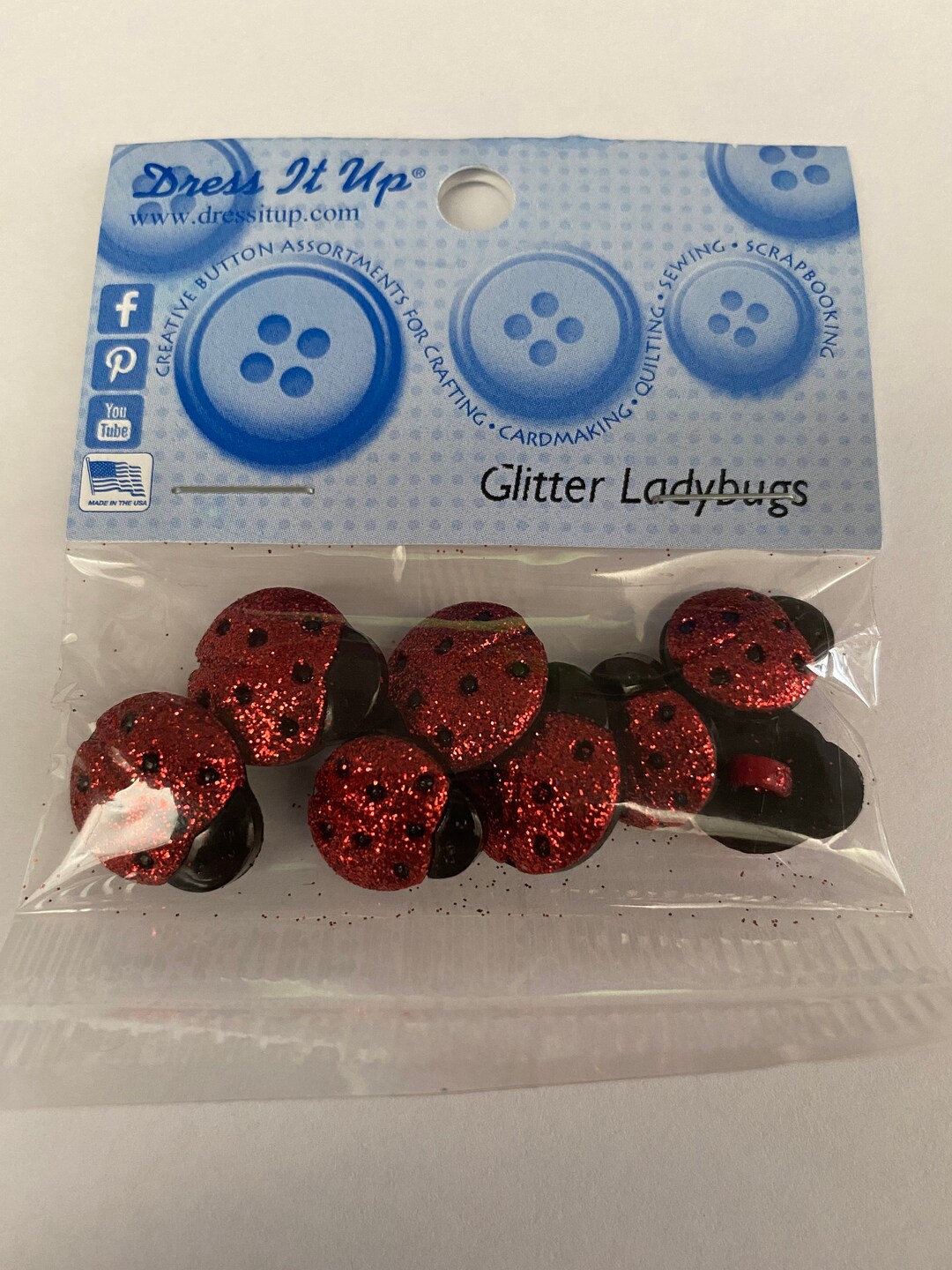 Ladybird, Mariquitas, Vestirlo Novedad Botones Artesanales, Coser ...