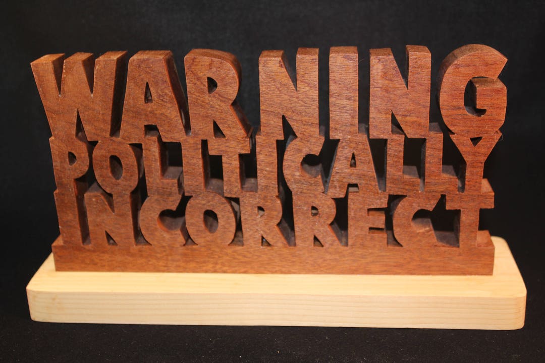 Politically Incorrect Warning Sign - Etsy UK