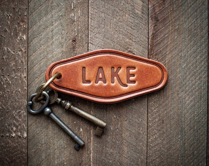 Lake House Keychain, Hostess Keyring for Lake House, Navy Nautical ...