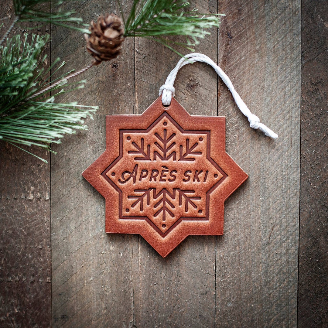 Apres Ski Snowflake Holiday/christmas Ornament - Etsy