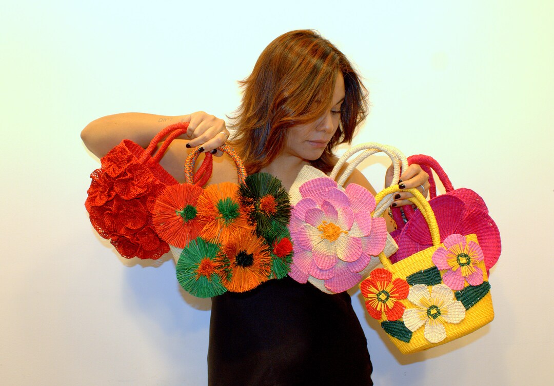 Mini Flower Bags bonita La Primavera. Handwoven Mini Elegant Bag - Etsy