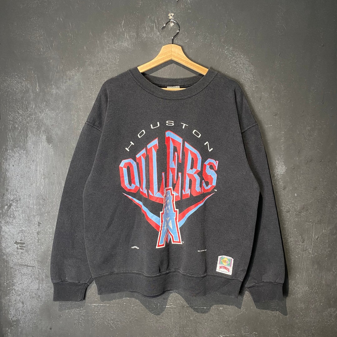 Very Rare Vintage 90s NFL Houston Oilers Nutmeg Tag Crewneck - Etsy