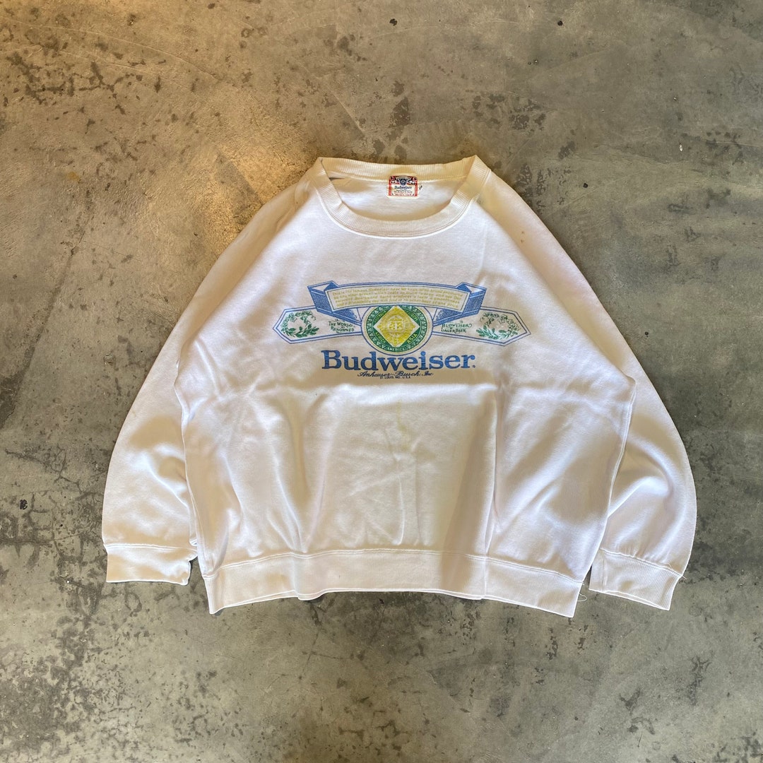 Vintage 90s Budweiser Big Logo Boxy Oversize Crewneck - Etsy