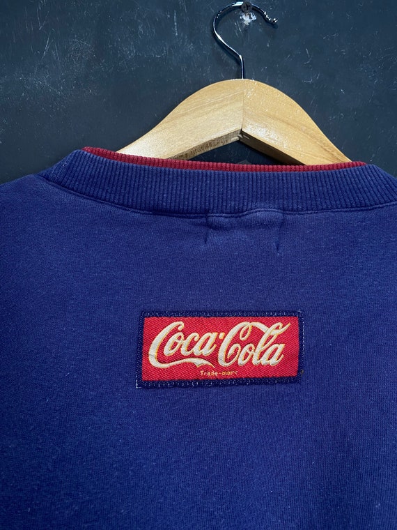 Rare Vintage 90s Coca Cola Tricolour Baggy Boxy Overs… - Gem