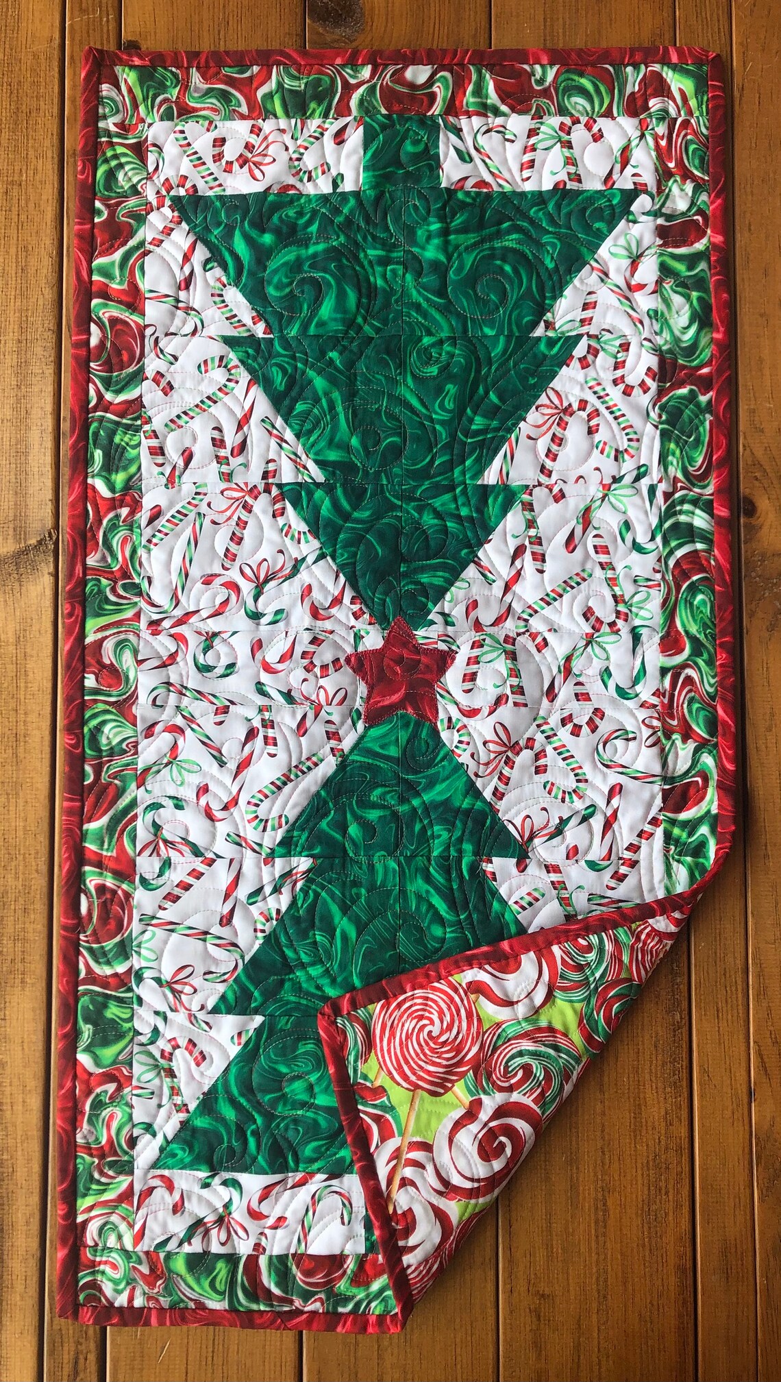 Christmas Tree Table Runner Quilt Kits From Quiltiesisters. - Etsy Canada