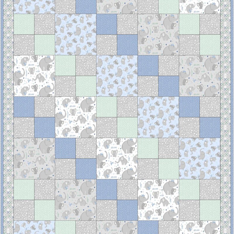 Gray Baby Quilt - Etsy
