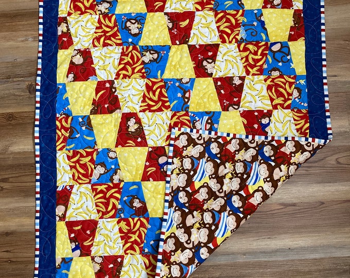 Monkey Business Quilt Kit, Baby Quilt Kit, Pre Cut Baby Quilt Kit, Baby ...