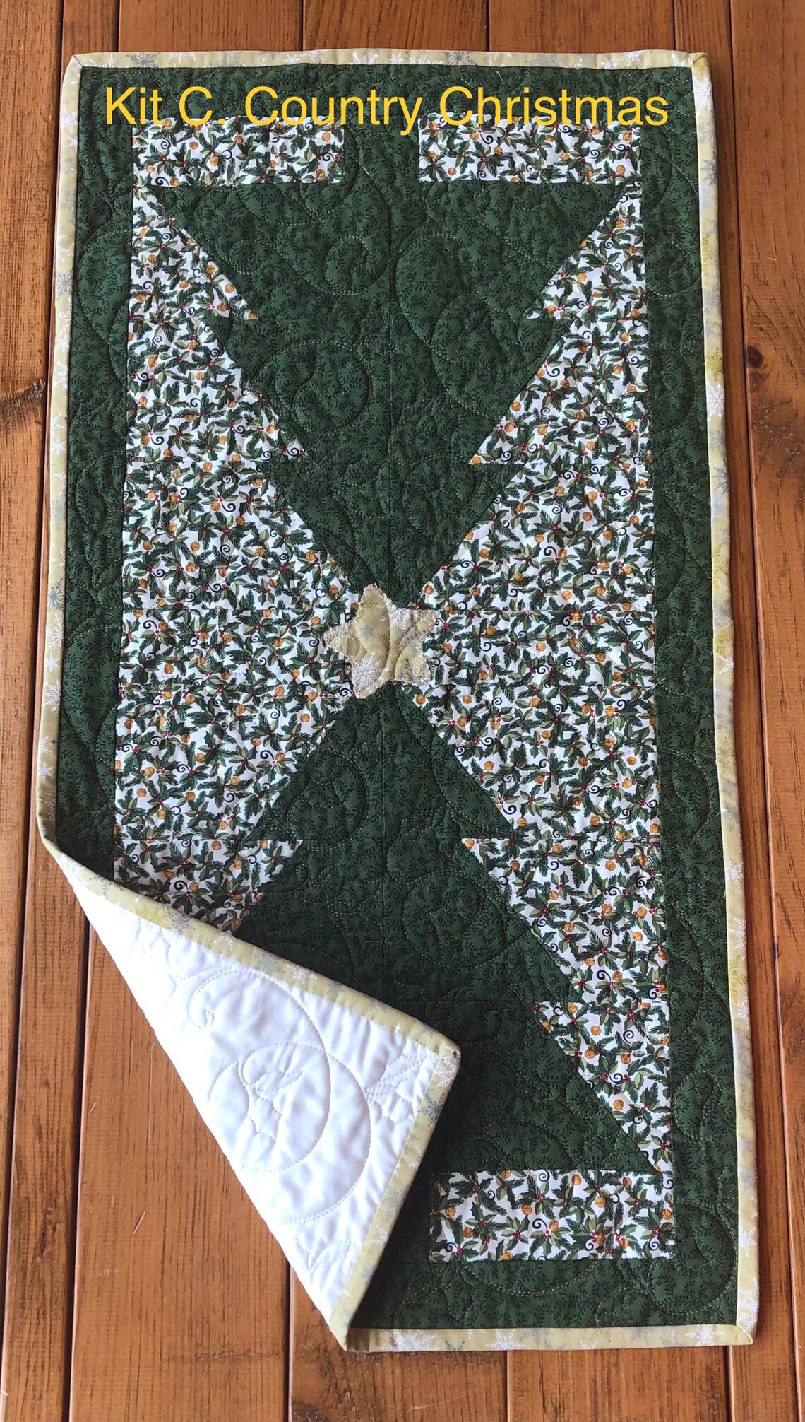 Christmas Tree Table Runner Quilt Kits From Quiltiesisters. - Etsy Canada